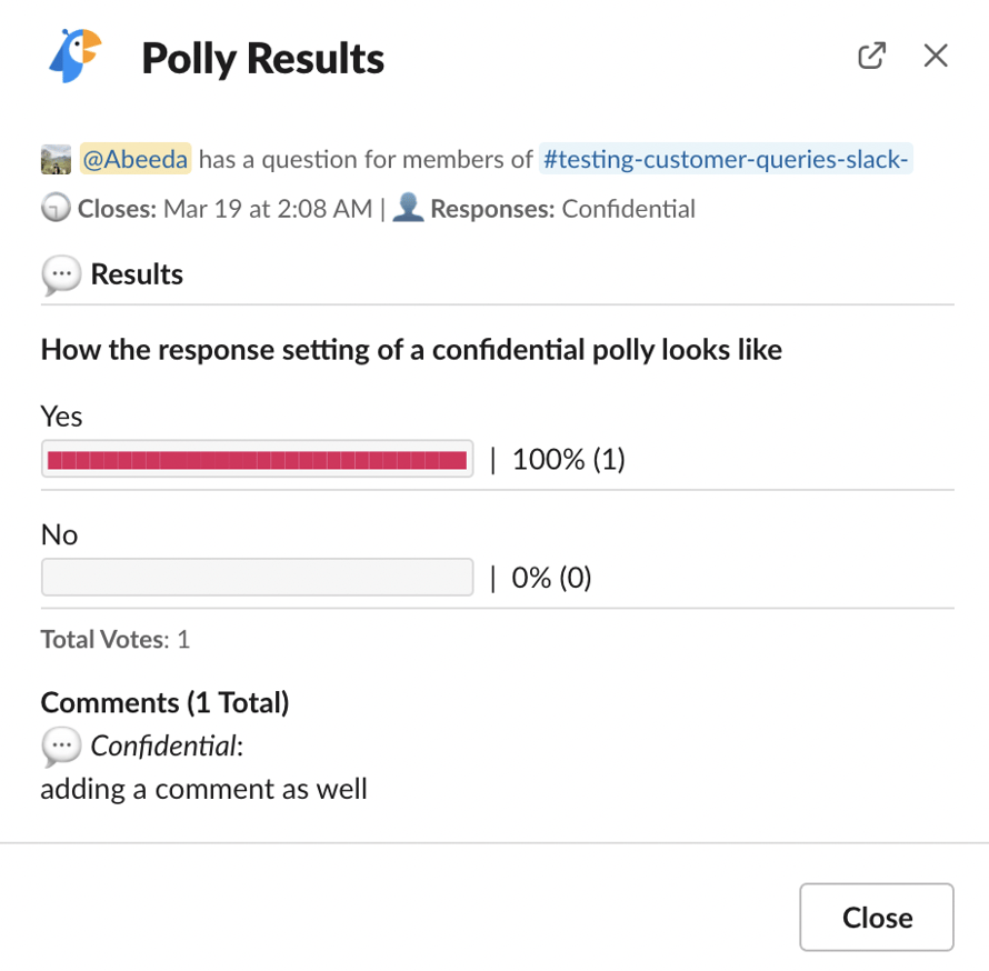 Response Anonymity Settings